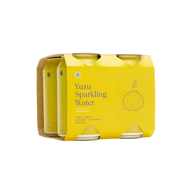 Yuzu Sparkling Water 330ml x 24 – StrangeLove Beverage Co