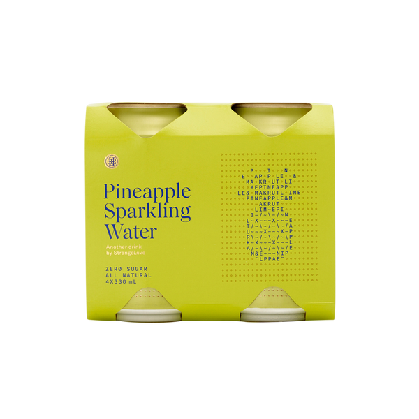 Pineapple Sparkling Water Can - 330ml x 24 – StrangeLove Beverage Co