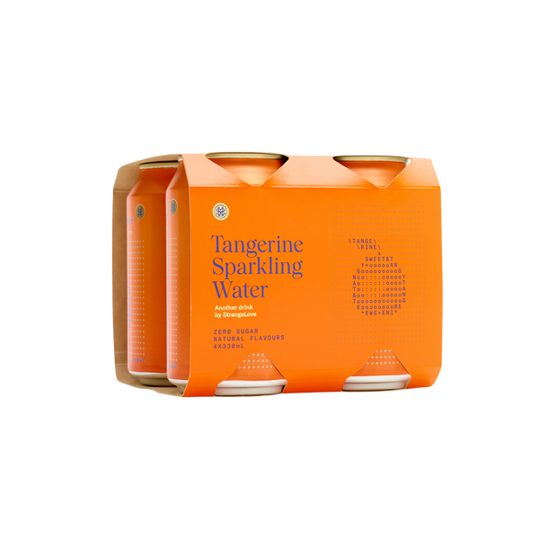 Tangerine Sparkling Water 330ml x 24 – StrangeLove Beverage Co