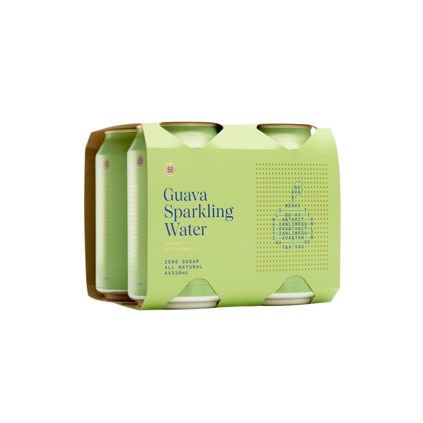 Guava Sparkling Water Can - 330ml x 24 – StrangeLove Beverage Co