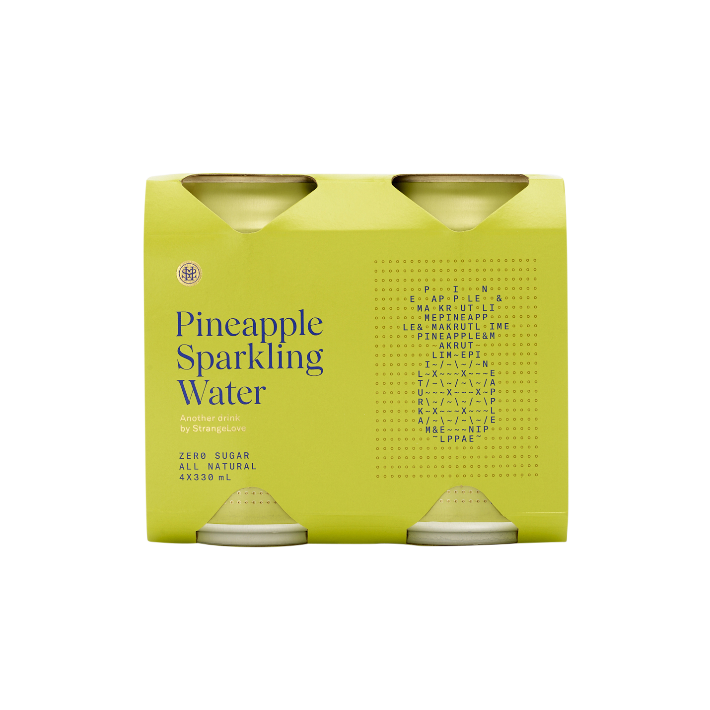 Pineapple Sparkling Water Can - 330ml x 24 – StrangeLove Beverage Co