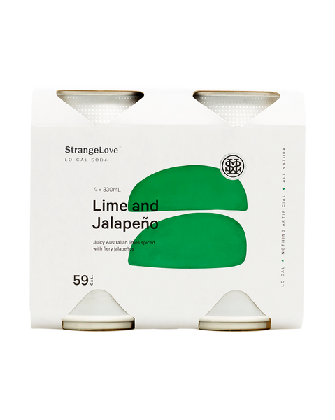 Lime & Jalapeno Lo-Cal Soda 330ml Cans x24 – StrangeLove Beverage Co